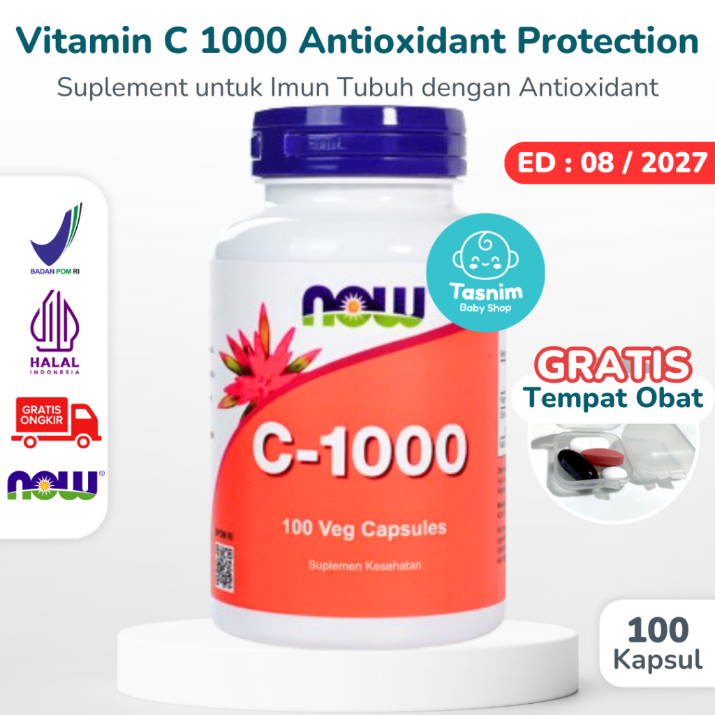 Tbs - NOW - Vitamin C 1000 Antioxidant Protection Caps - 100 Capsules ...