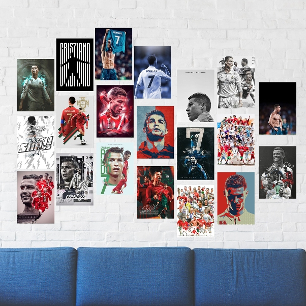 [HALOPOLAROID] Cristiano RONALDO Wall Aesthetic Poster 20 PCS - CR7 ...