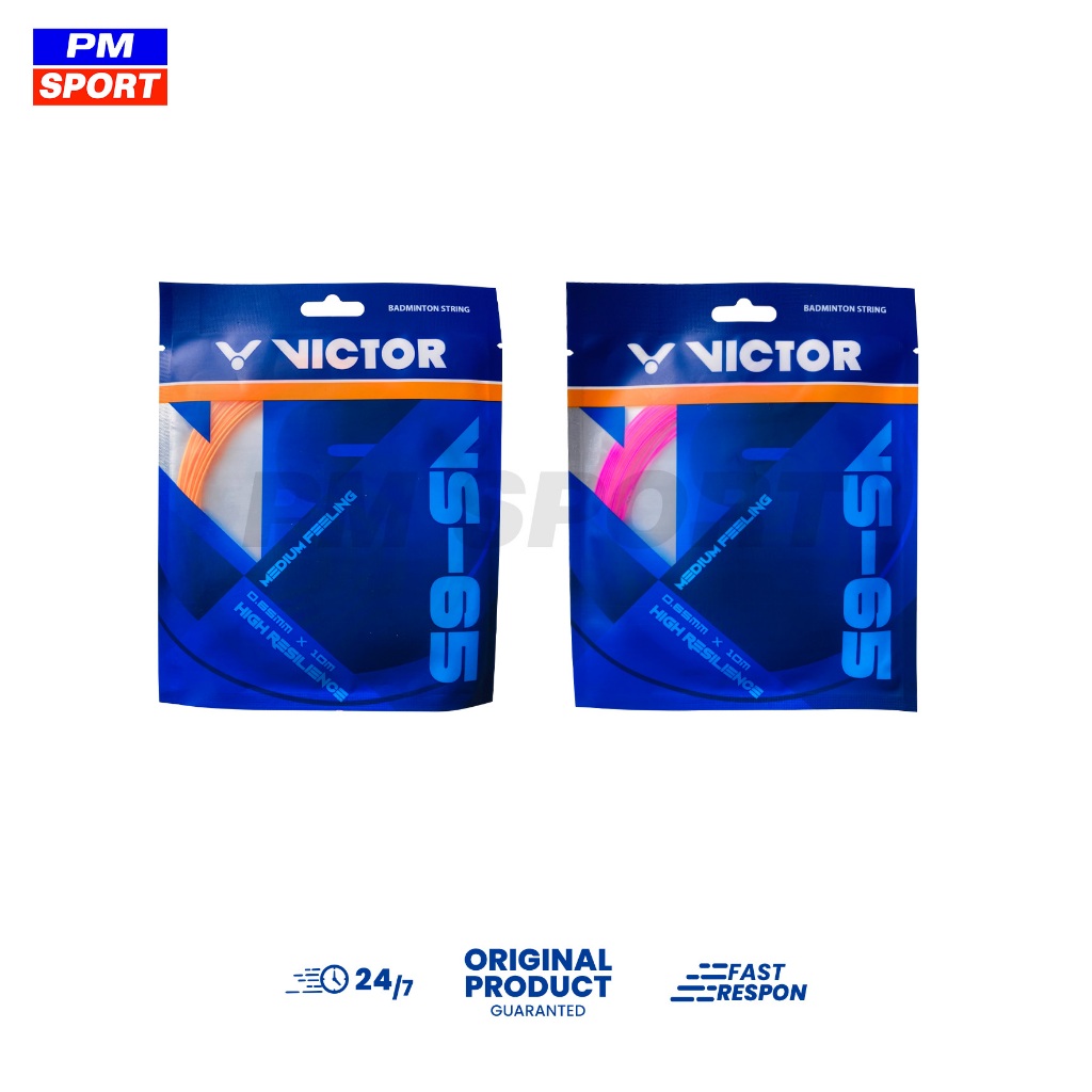 Original VICTOR VS 65 VS65 BADMINTON STRING RACKET STRINGS | Shopee ...