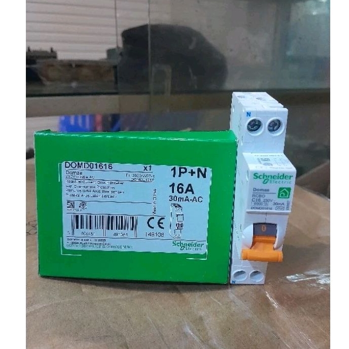Rcbo SLIM SCHNEIDER 1P+N 30MA 6a 10a 16a 20a SNI ORIGINAL | Shopee Malaysia