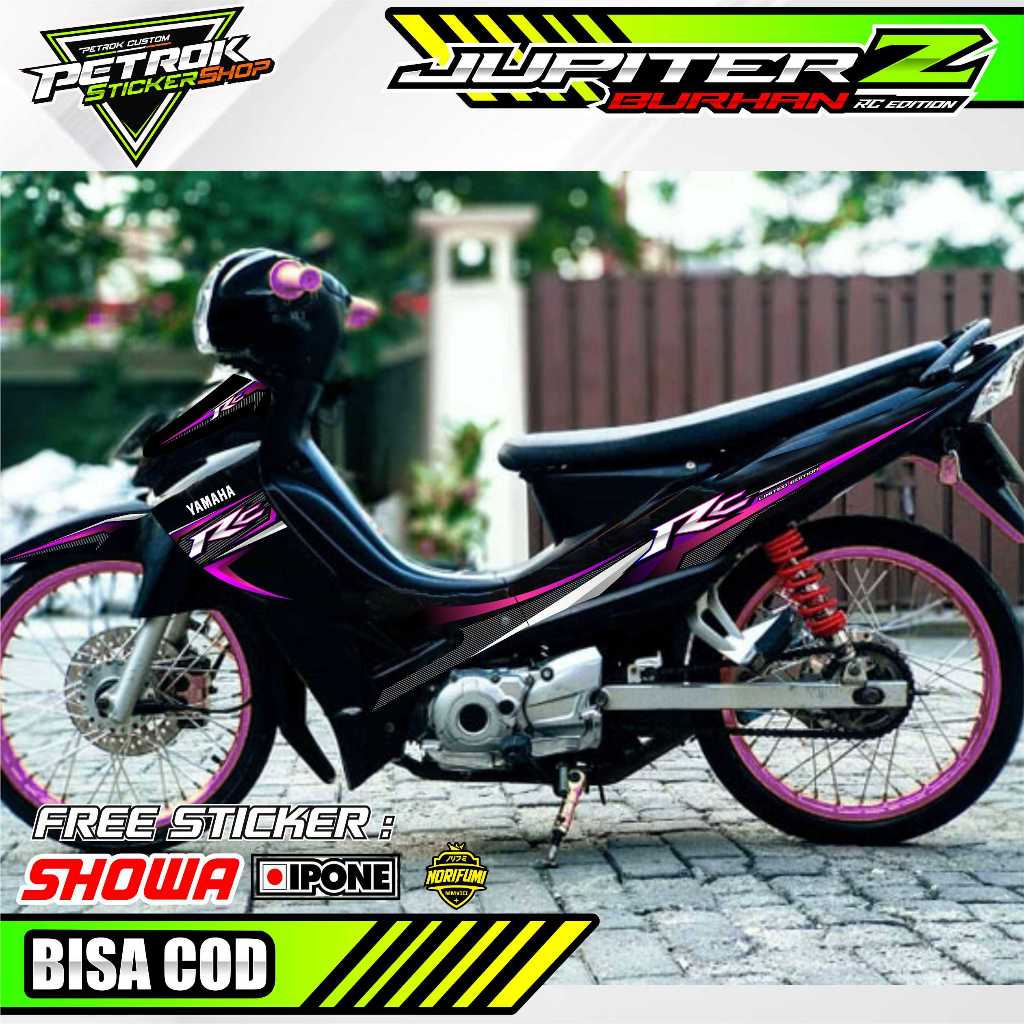 Jupiter Z BURHAN RC EDITION Motorcycle STRIPING/STICKER LIST Variation ...
