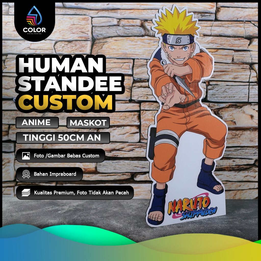 Human Standee Anime Custom Standee Mascot Height 50cm | Shopee Malaysia