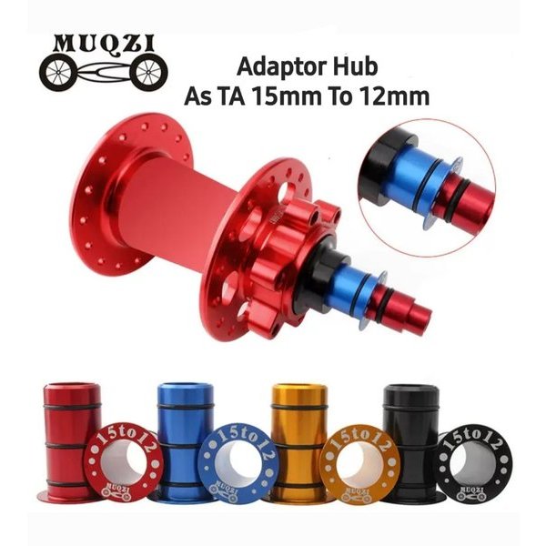 Muqzi Front Hub Adapter Axle TA 15mm To 12mm Adapter As TA Thru Axle 15 ...