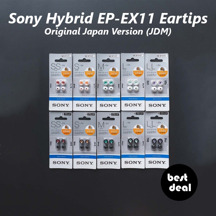 Sony Hybrid EP-EX11 Japan Version JDM Silicone Eartips Ear tip IEM ...