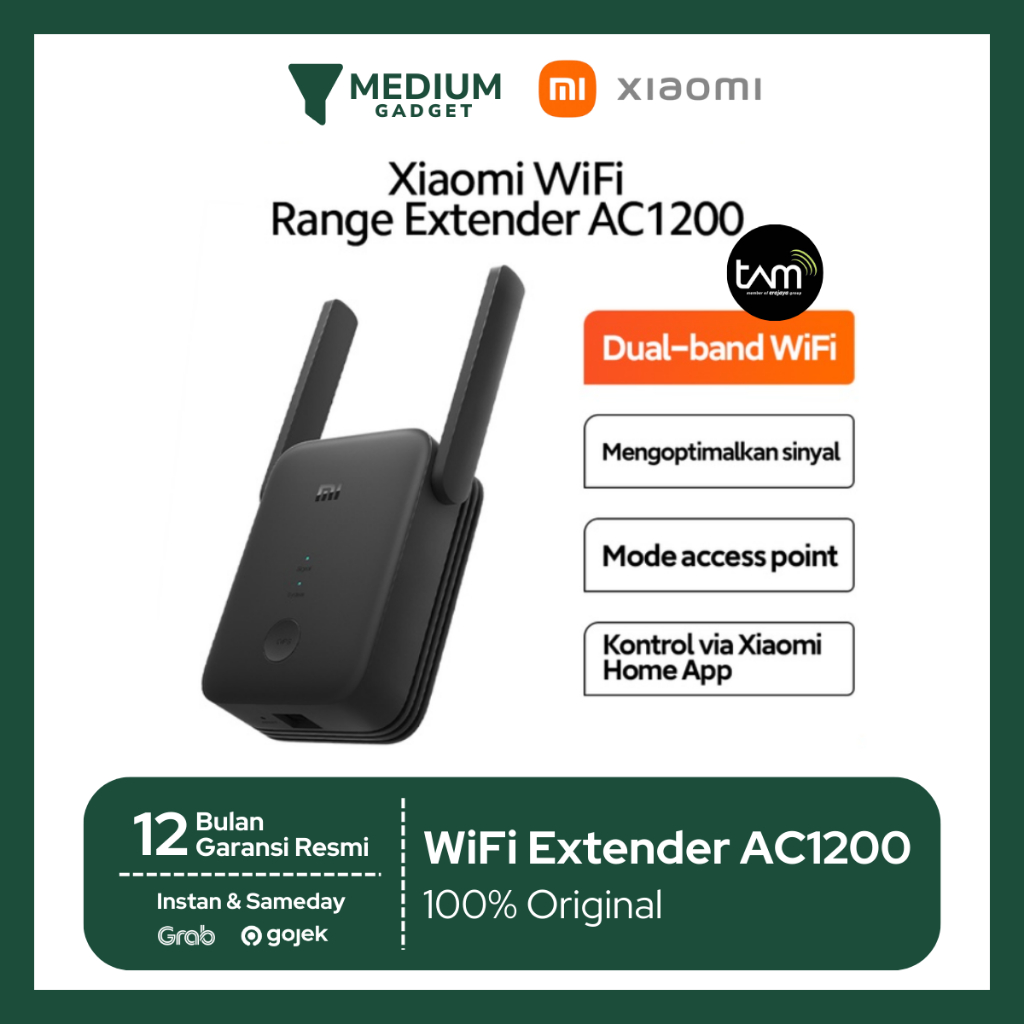 Xiaomi WiFi Range Extender AC1200 Repeater Modem Signal Booster ...