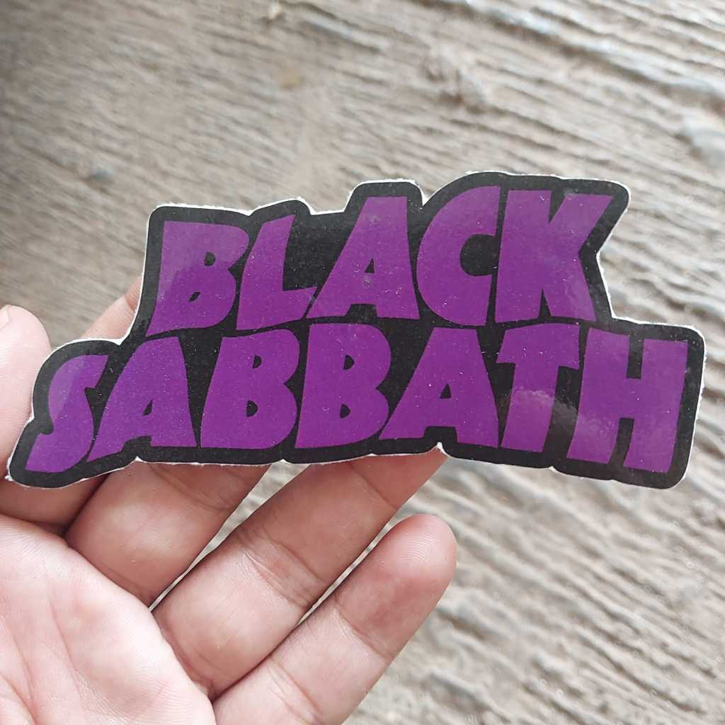 Black SABBATH LOGO - STICKER CUTTING/METAL/INDIE BAND/POP PUNK STICKER ...