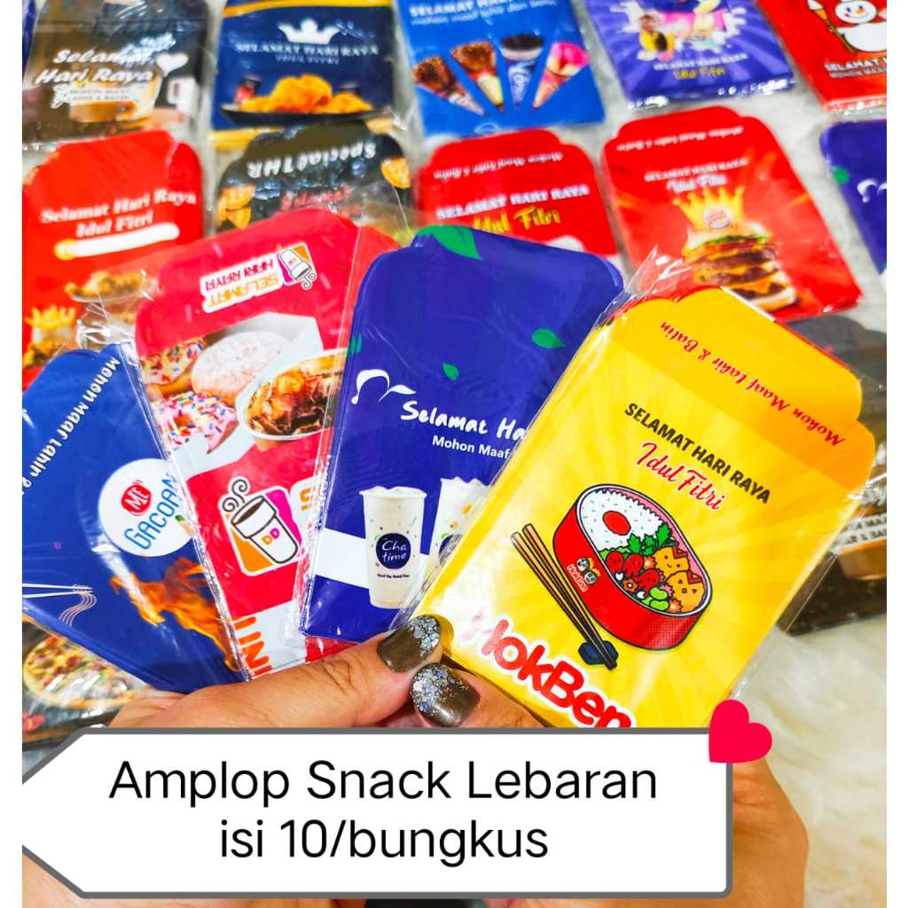 Viral Snack Envelopes/Ready To Use Eid Envelopes/Eid Envelopes/10-Pack ...