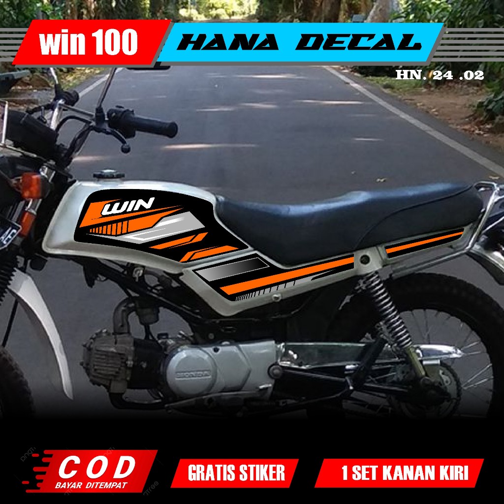 HONDA WIN 100 VARIATION STRIPING STICKERS CODE 04 | Shopee Malaysia