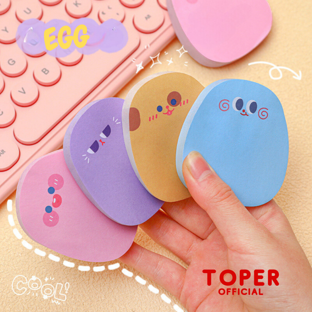 Sticky Notes Contains 60 Sheets Of Egg Model Stick Note Pou Full Color ...