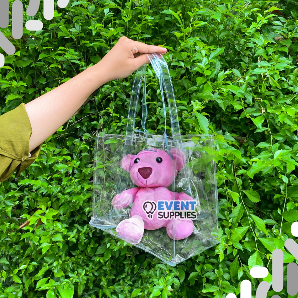 Birthday Transparent Clear Mica Tote Bag / PVC Plastic Goodie Bag Clear ...