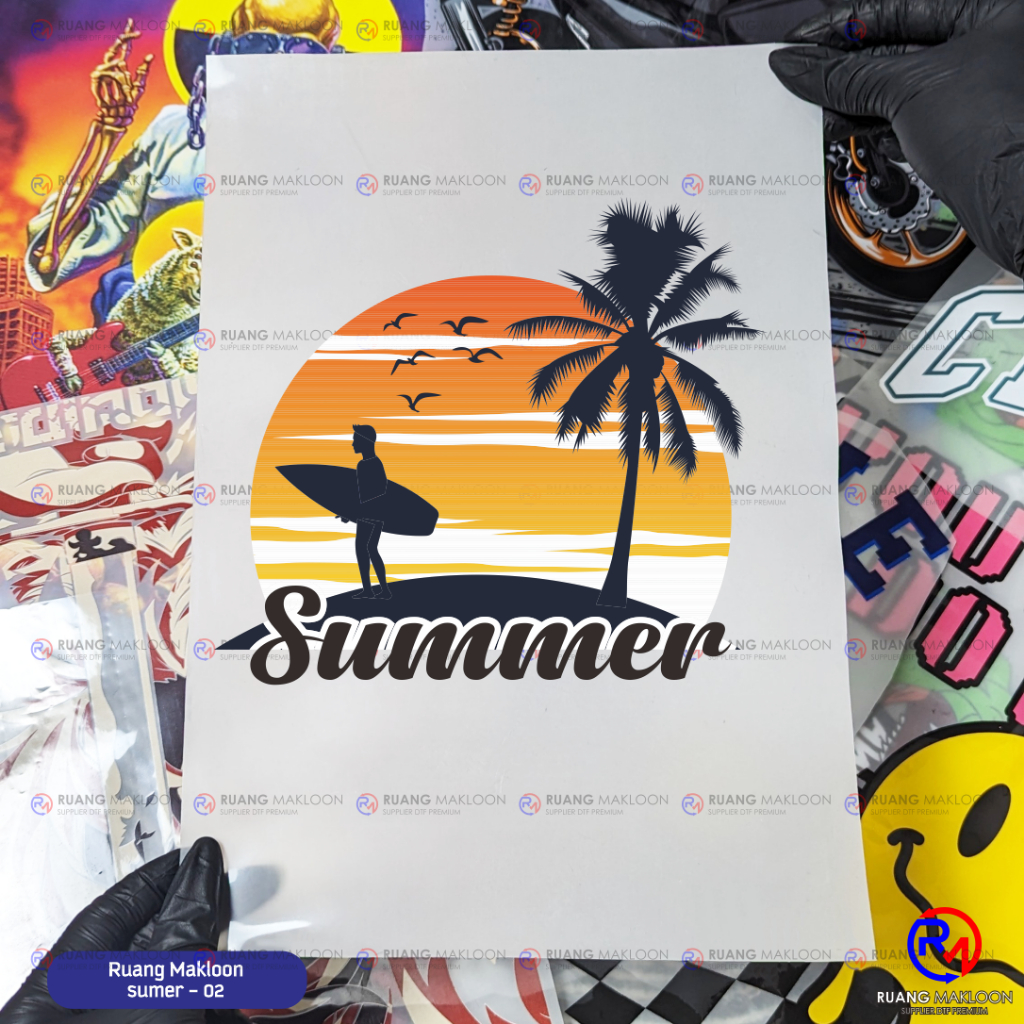 Dtf A5 Summer Screen Printing Iron Screen Printing - Ready To PRESS ...