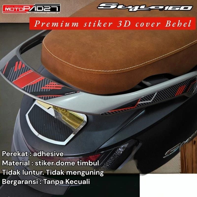 Honda stylo 160 sticker, stylo 160 Stirrup cover Embossed Sticker ...