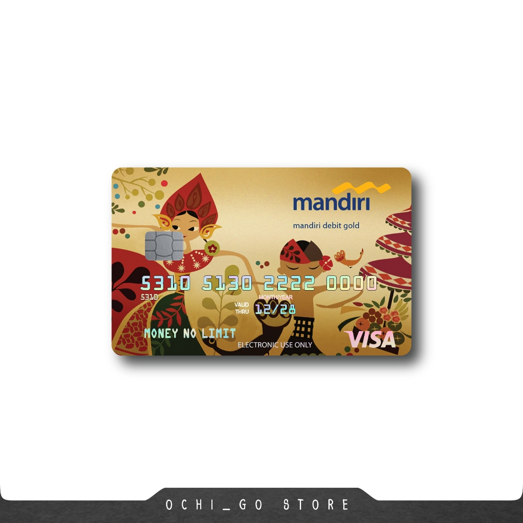 Atm Sticker Garskin Skin Card Custom Bank Mandiri Atm Card Sticker Bca ...
