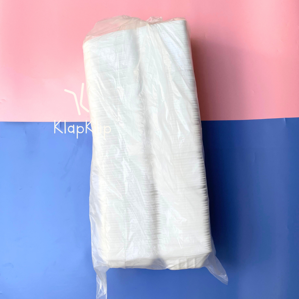 1 pack = 100pcs Styrofoam Porridge Brand Plain 20x16cm - White Plain ...