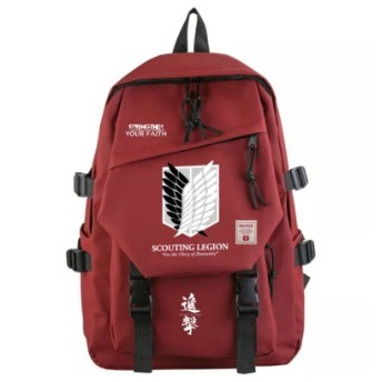 Anime Backpack Men Women AoT Attck on Titan Naruto Dangan Rompa One ...