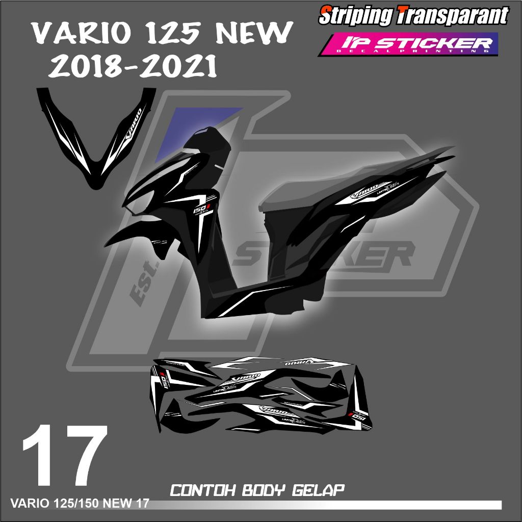 Vario 125 150 NEW HONDA VARIO 150 Motorcycle STRIPING Sticker NEW ...