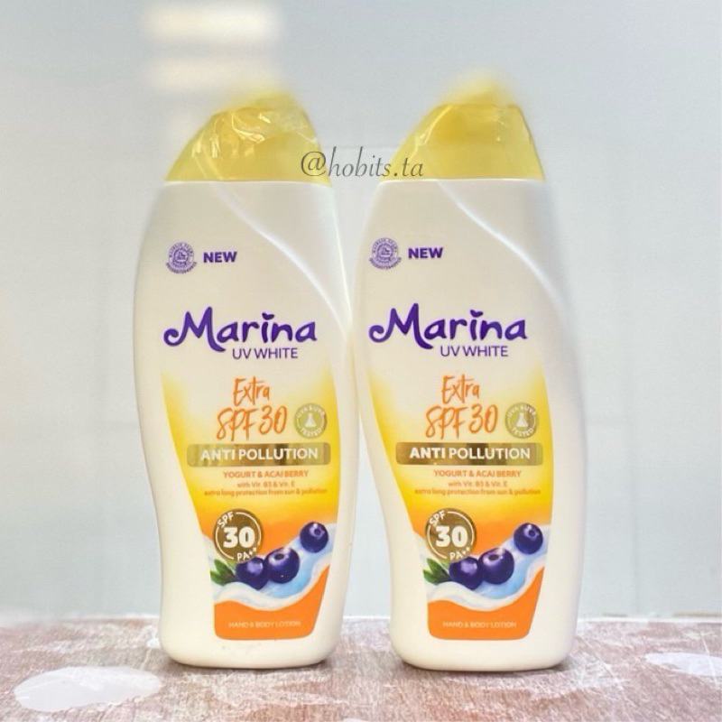 (1Pcs) Marina UV White Extra SPF 30 Anti Pollution Lotion 185ml | Shopee Malaysia