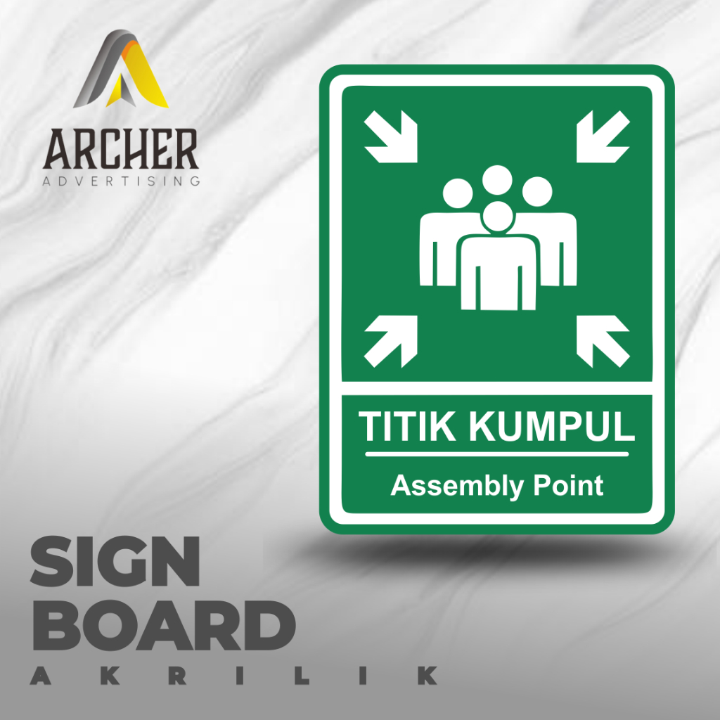Meeting Point SIGN BOARD SIGN BOARD (Assembly Point) | Shopee Malaysia