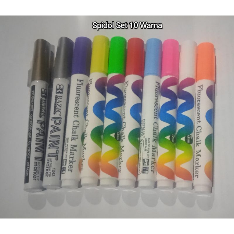 Chalk Marker Set of 10 Colors | Shopee Malaysia