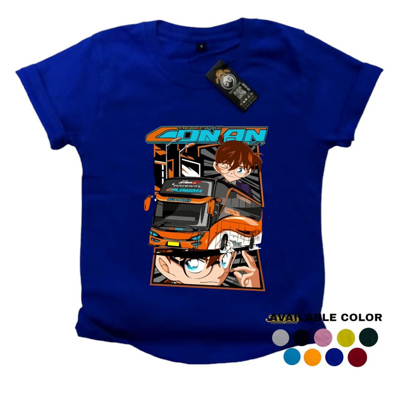 Clothes For Boys Aged 1-10 Years With Detective conan bus motif ...