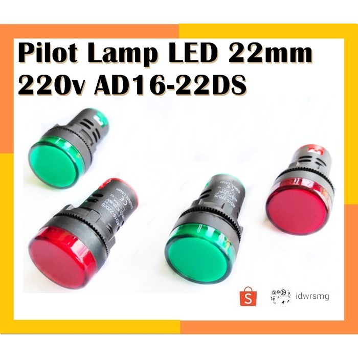 Pilot Lamp LED 22mm AC 220V-380V Signal Lamp | Shopee Malaysia