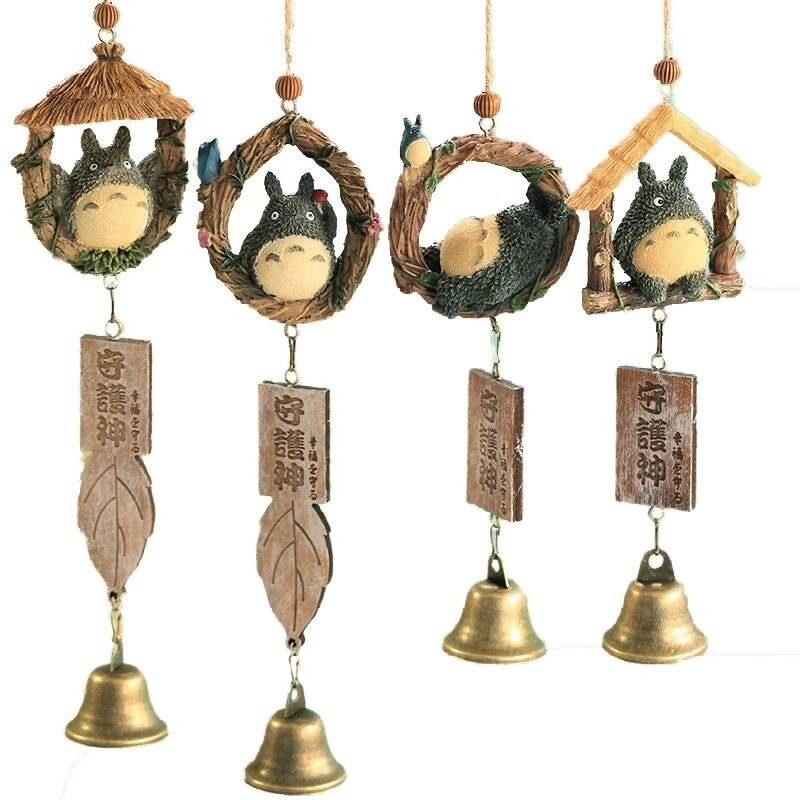 New TOTORO Wind Chime Metal Bell Windbell Kids Studio Ghibli Figure ...
