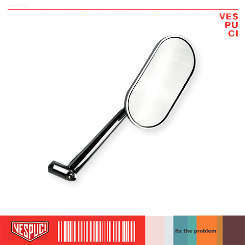 AGILA Left or Right Mirror - Chrome For Vespa Matic Matik LX LXV S ...