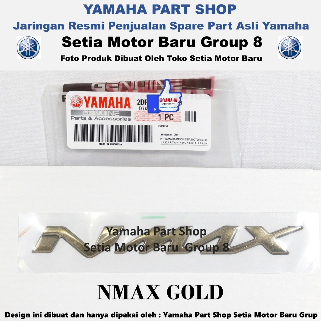 Original Yamaha Nmax N Max Gold Logo Emblem | Shopee Malaysia