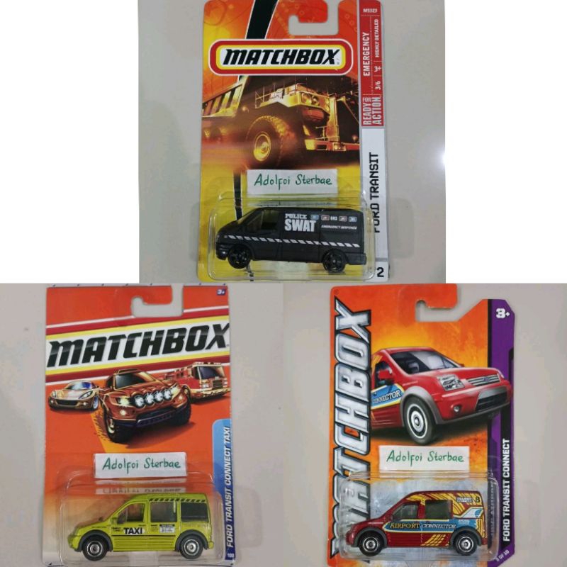 Matchbox ford transit connect taxi van police swat ready for action ...