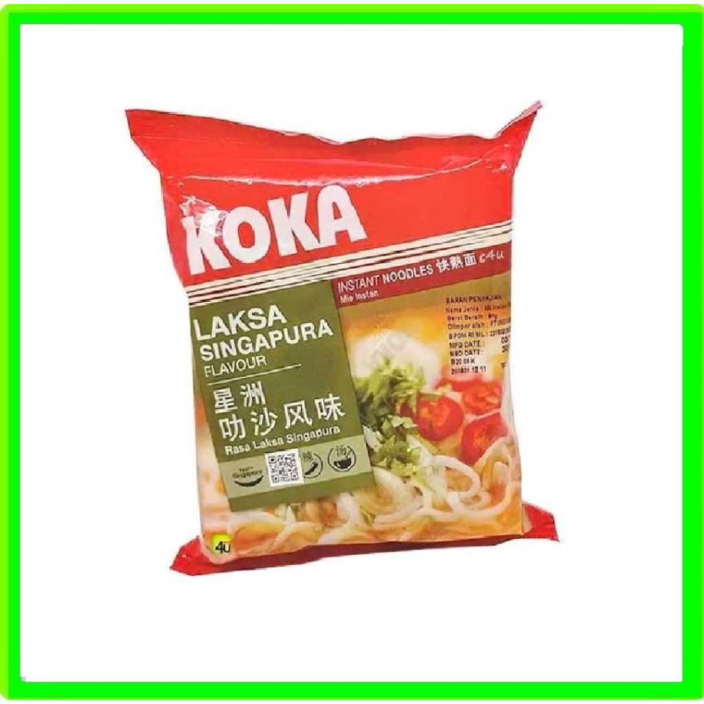 Koka Laksa Singapore Original Instant Noodle 90gr Laksa Singapore ...