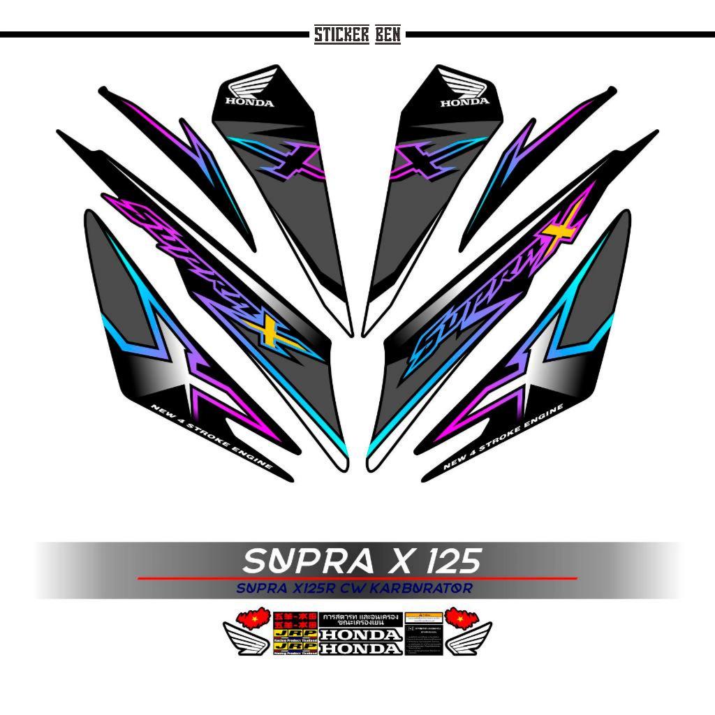 Striping SUPRA X 125 MTF 12/ BATMAN/SUPRA X125 R/125R/CW /Lator //CARBU ...