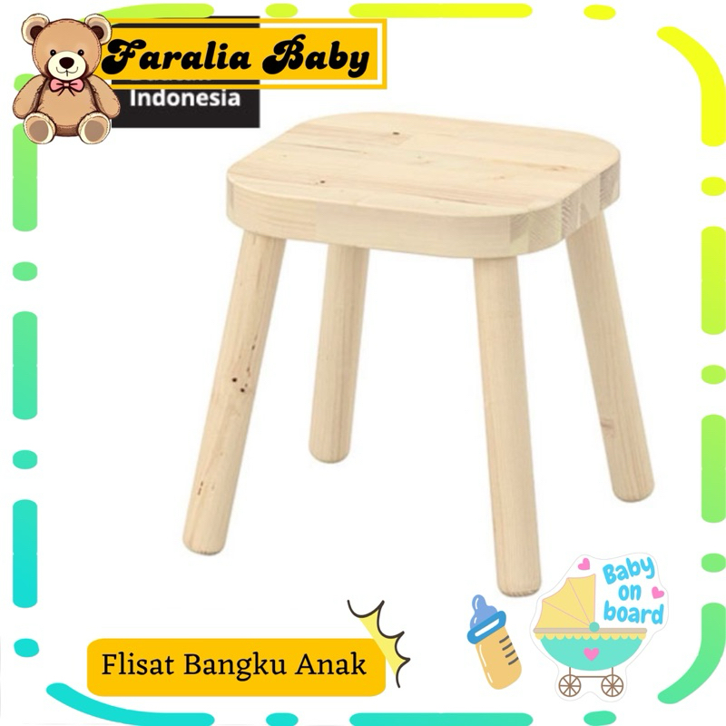 Flisat IKEA Children's Small Stool 24x24x28 cm | Shopee Malaysia