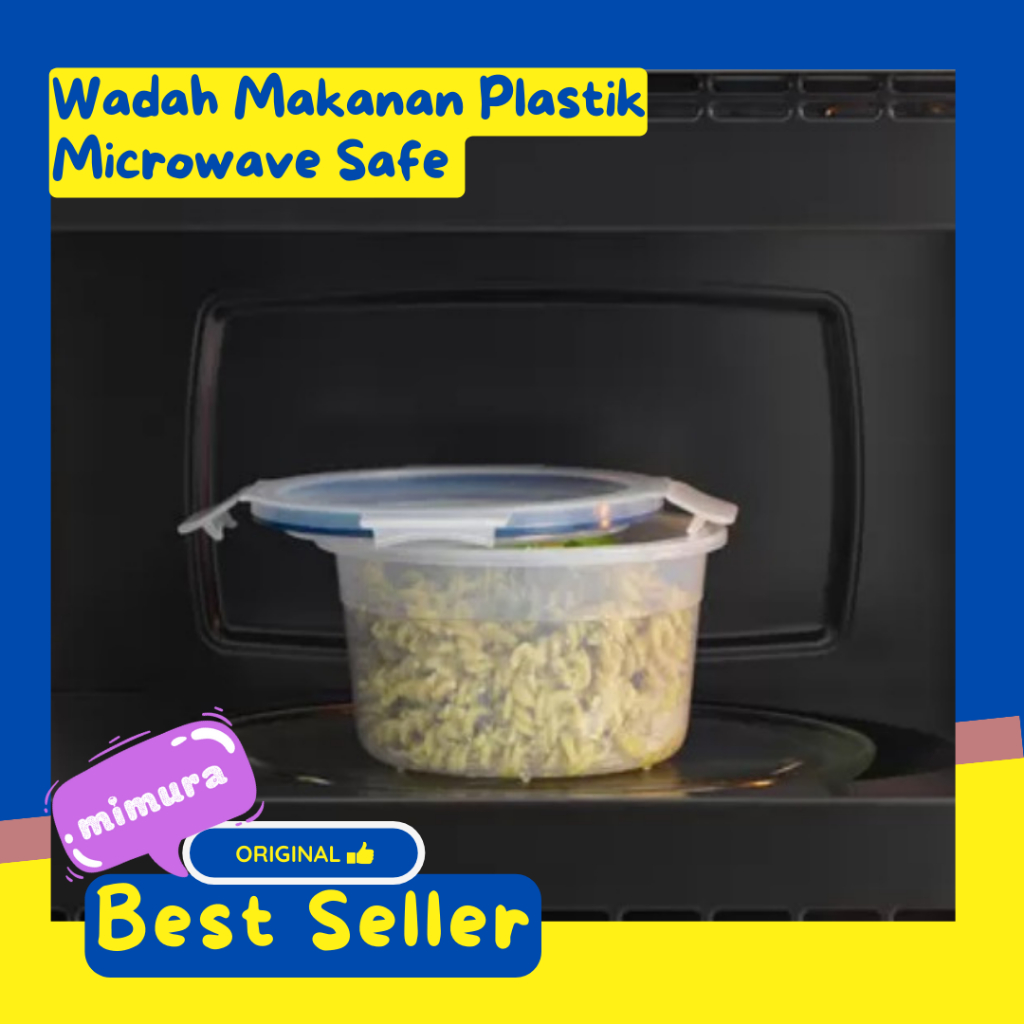 Microwave Round Food Container 450 - 700ml Seamless Plastic Food ...