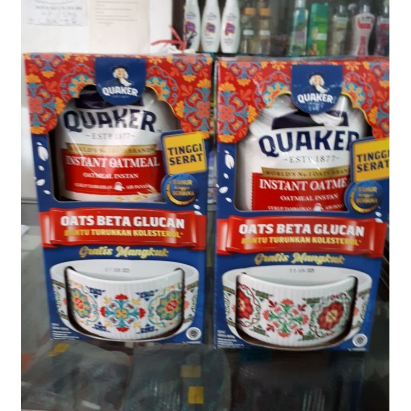 Quaker Instant Oatmeal FREE Bowl 800g | Shopee Malaysia