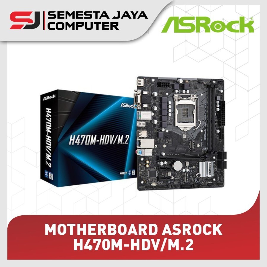 Asrock H470M-HDV/M.2 Motherboard H470 LGA 1200 DDR4 mATX | Shopee Malaysia