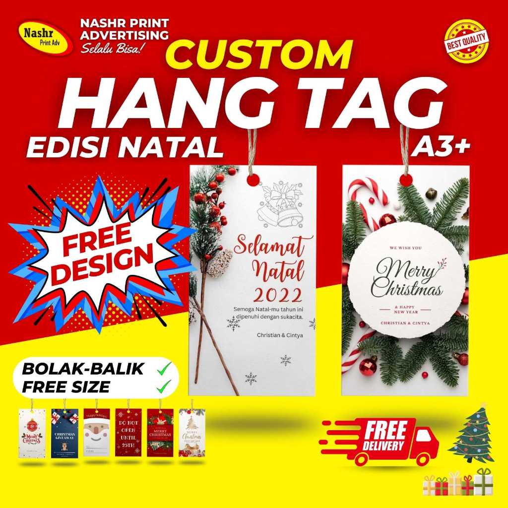 HANG TAG LABEL | HANG TAG BIRTHDAY GIFT | HANG TAG CHRISTMAS HANG TAG ...
