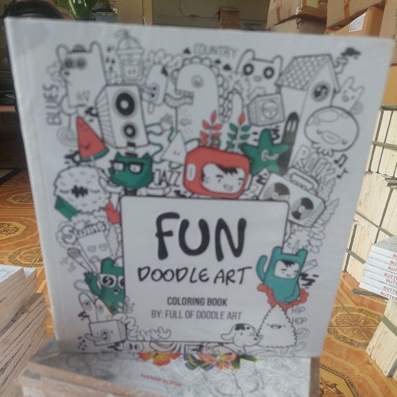 Fun DOODLE ART, COLORING BOOK BY.Full OF DOODLE ART. ORIGINAL | Shopee ...