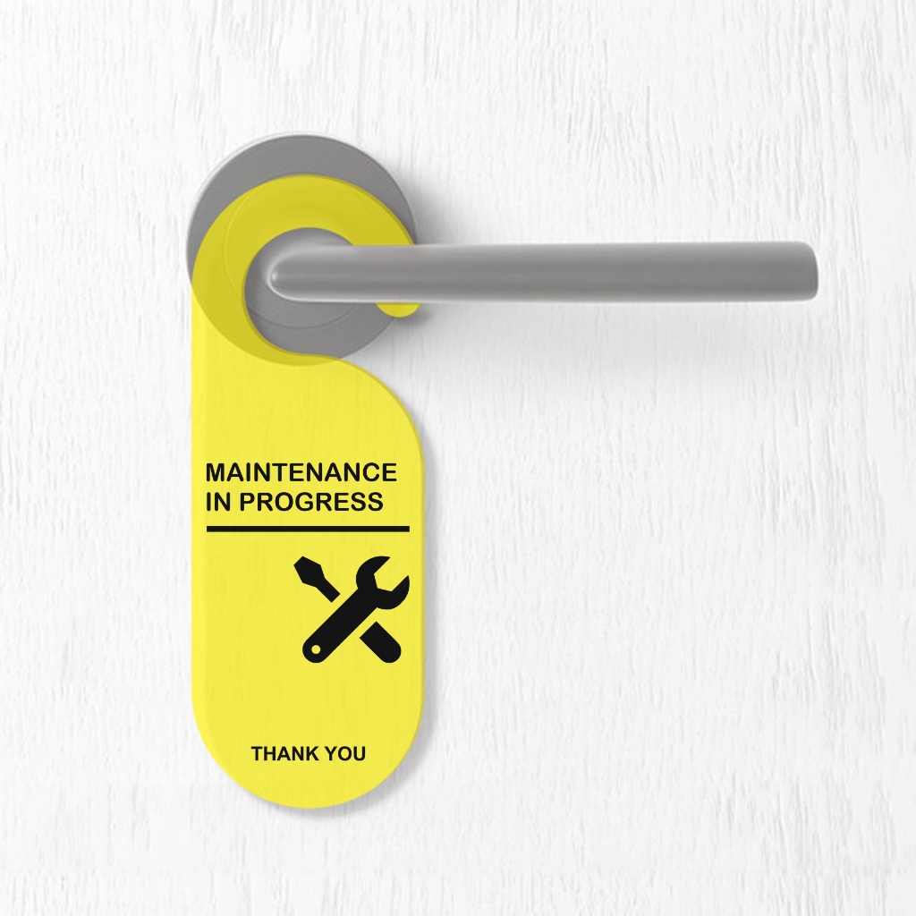 Door Signage Hanging Maintenance in Progress - Sign Office | Shopee ...