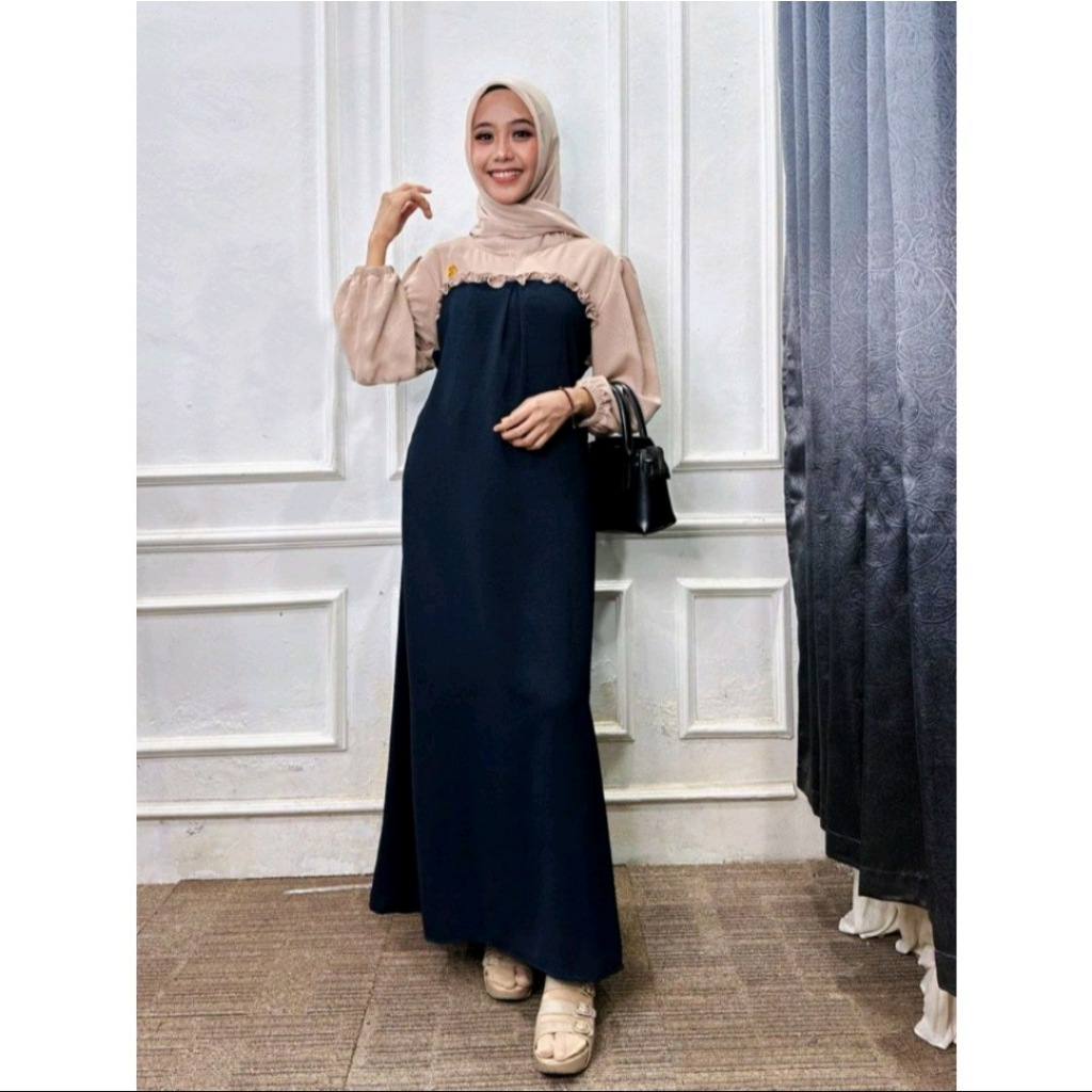 [Raya 2024] Dress Divana Gamis Tille Airflow/Maxi Malaya Long Dress ...