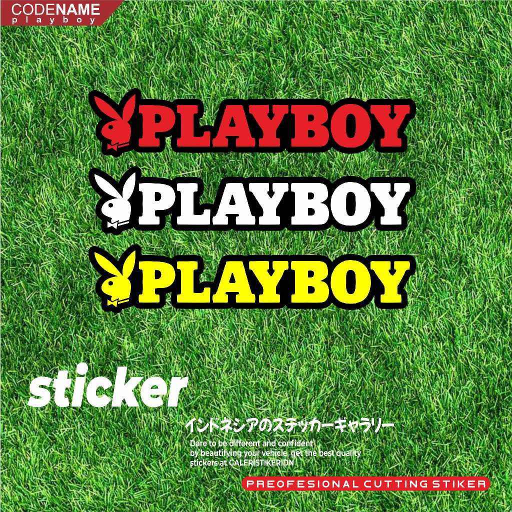 Playboy stickers premium cutting stickers playboy cutting stickers ...
