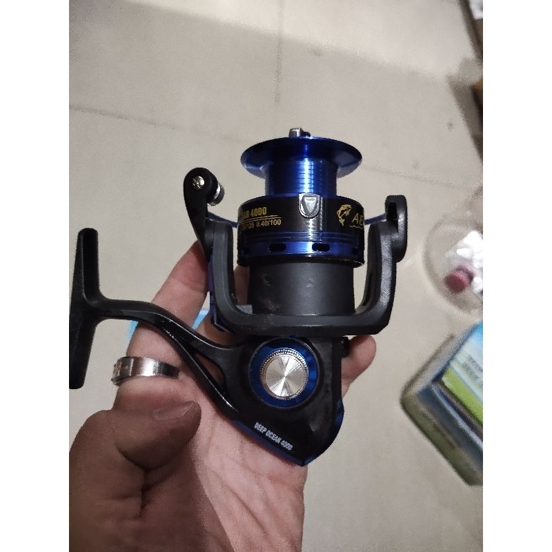 Aeon deep ocean 4000 Blue one way Fishing reel | Shopee Malaysia