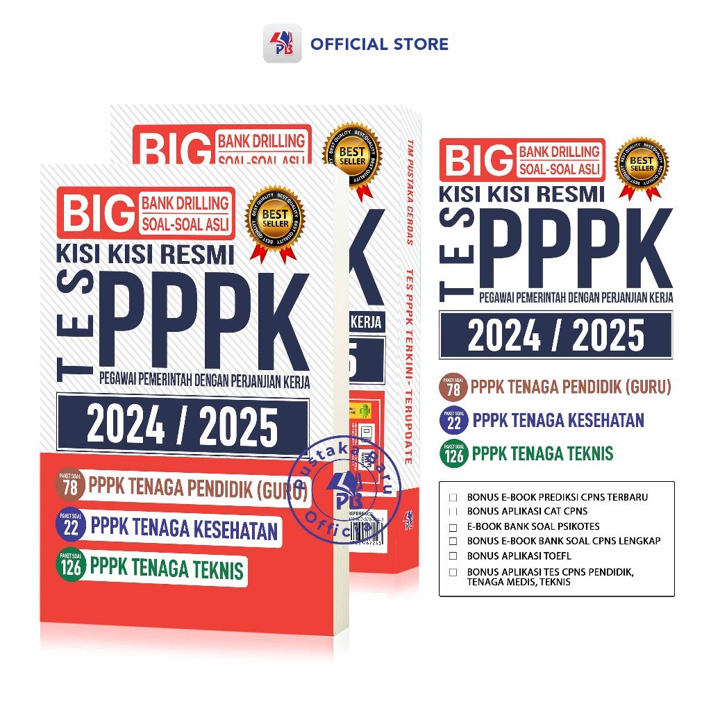 Pppk Book 2024 2025 / Big Bank Drilling Kisi Kisi PPPK Test 2024 2025 ...