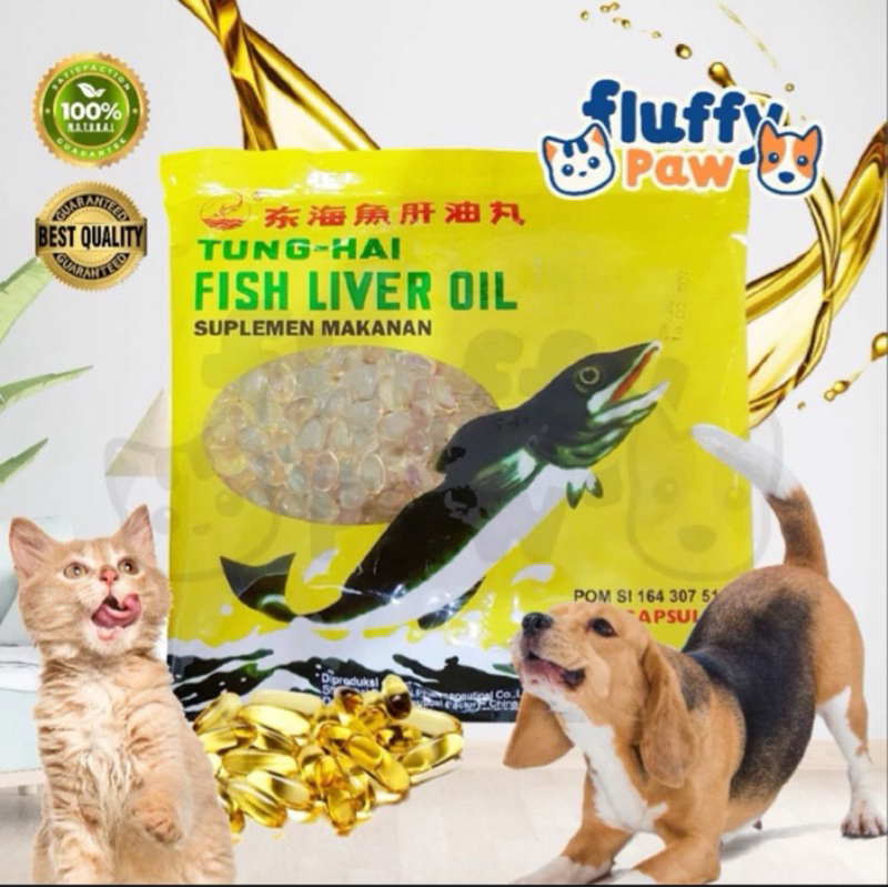 Tung Hai Fish Liver Oil contains 500 Capsules (original factory ...