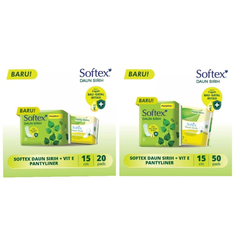 Pantyliner Softex Betel Leaf contains 20/44 | Shopee Malaysia