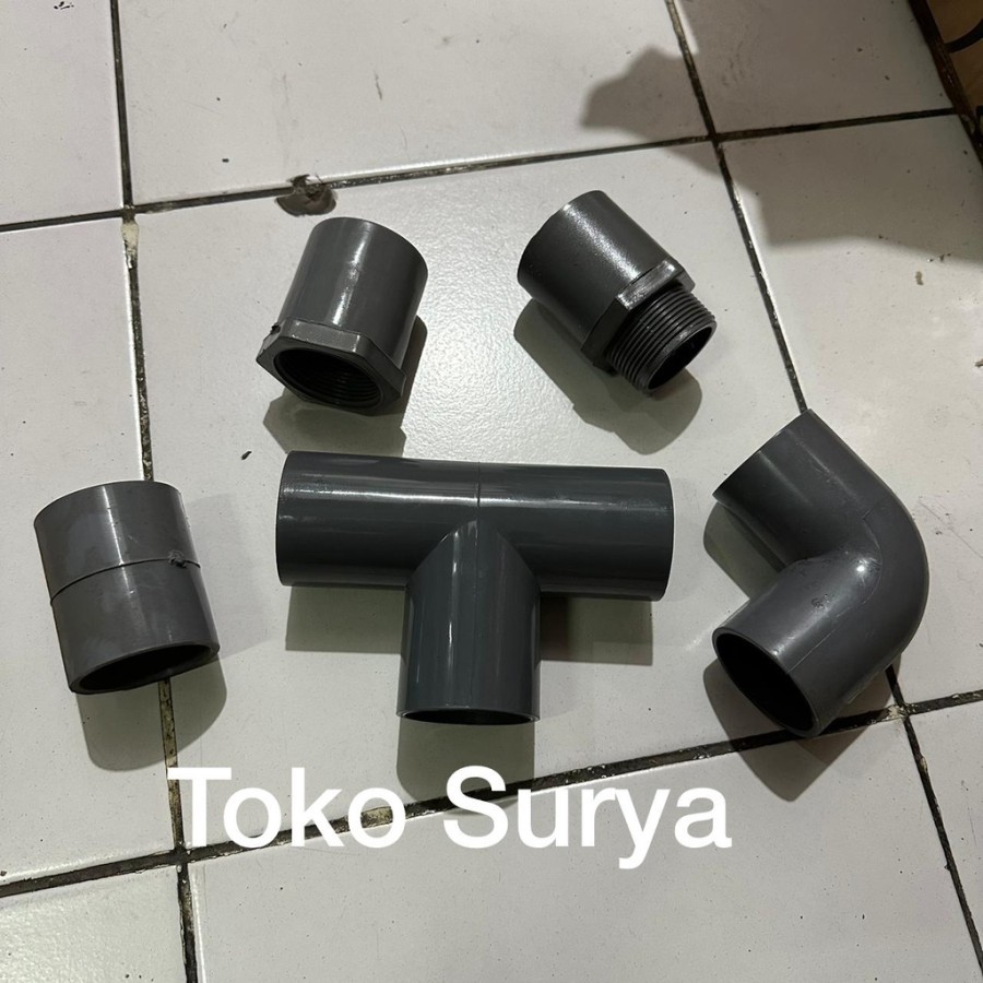 Tee DRAT IN 1/2" 3/4" 1" PVC PVC PIPE CONNECTION TDD TEE WATER FAUCET ...