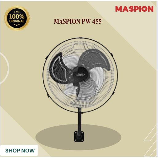 Maspion PW 455 POWE FAN 18"/PW455/PW-455/18 INCH WALL FAN/18INCH/18 ...