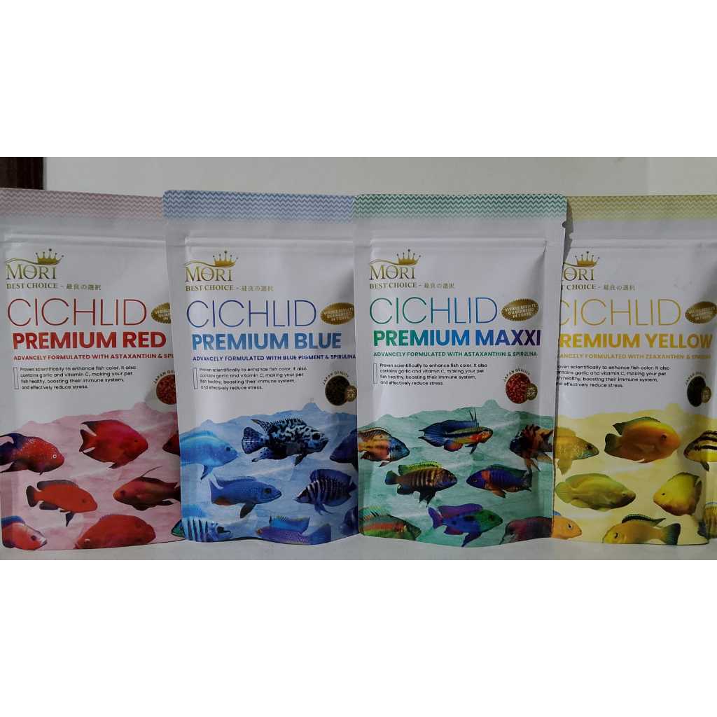 MORI PREMIUM CICHLID SMALL FISH FOOD / SMALL FISH PELLETS 100GR 1MM ...