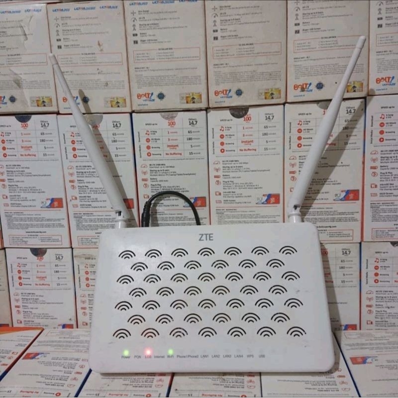 Ont ZTE F609 V1 UNIT ONLY wifi router GPON port FO Blue | Shopee Malaysia