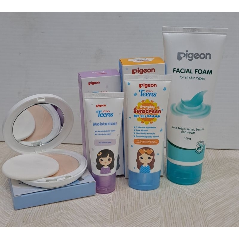 Pigeon Teens Package 4pcs(Facial Foam 100g, Moisturizer, Sunscreen ...