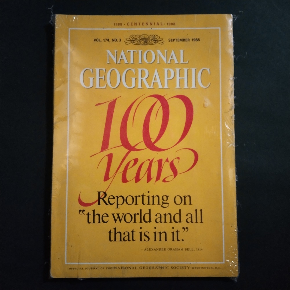 Uk National Geographic Magazine - 100 Years (September 1988) | Shopee ...